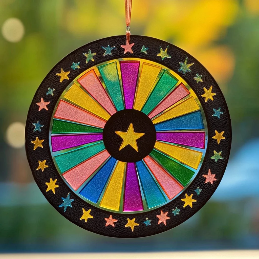 DIY Firework Suncatcher